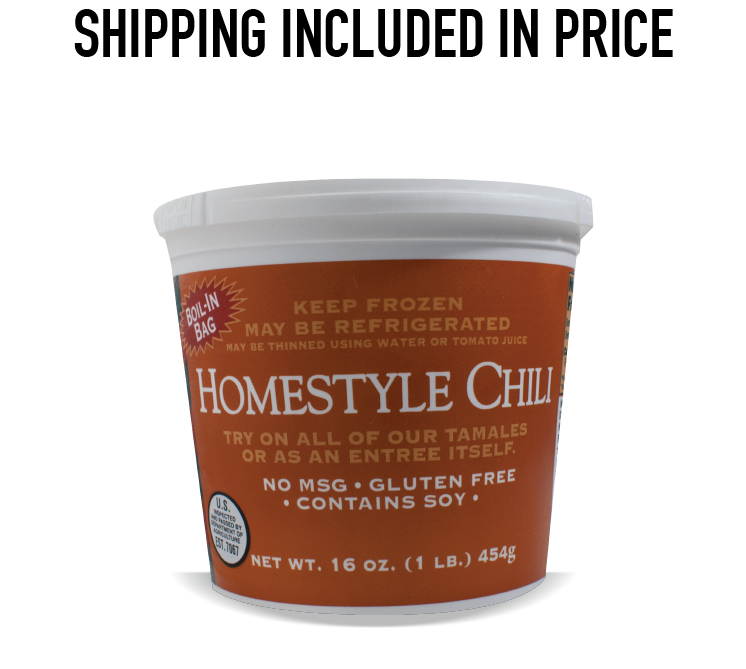 Homestyle Chili Trio – Texas Tamale Co.